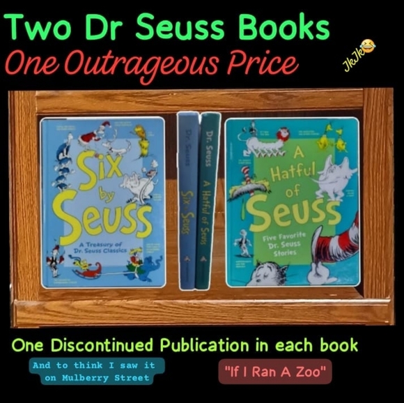 Dr. Seuss | Toys | 2 Dr Seuss Books Six By Seuss A Hatful Of Seuss New ...